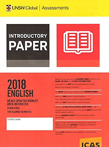 ICAS Past Papers with Answers - Grade / Year 2 (Introductory Paper ...