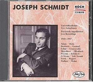 Unveröffentlichte Live-Aufnahmen (1930-37) - Joseph Schmidt, Various ...