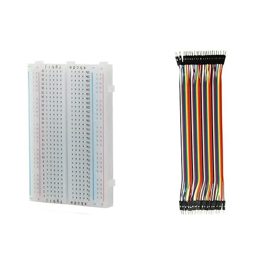 SP Electron 400 Points Breadboard Solderless 400 Pin with 60 Jumper ...