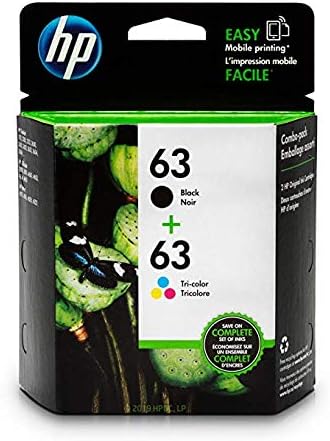 Original HP 63 Black/Tri-color Ink (2-pack) | Works with HP DeskJet ...
