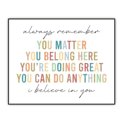 Amazon.com: Always Remember, You Matter, Affirmations Art Print, 8X10 ...