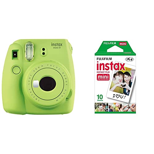Fujifilm Instax Mini 9 Instant Camera (Lime Green) & Instax Mini Single ...