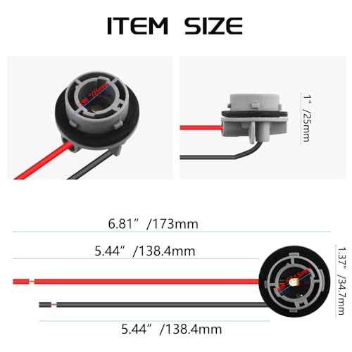Snapklik.com : WMYCONGCONG 6 PCS 1156 Turn Signal Light Bulb Socket ...