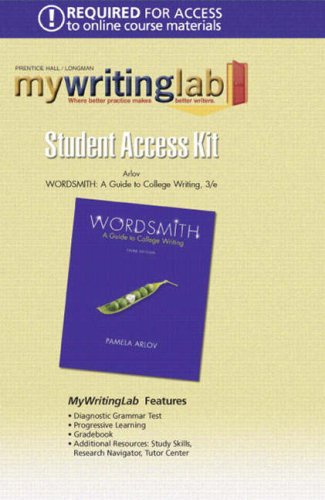 Buy Mylab Writing Standalone Access Card For Wordsmith A Guide To College Writing Book