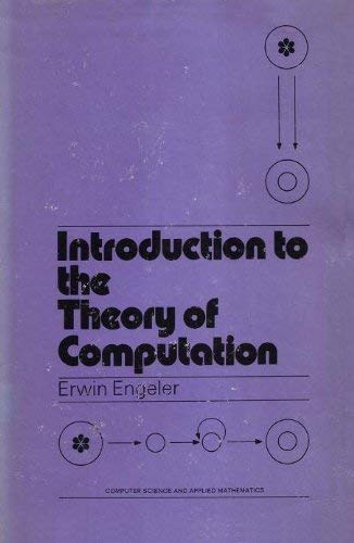 Introduction To The Theory Of Computation Computer Science And Applied Mathematics