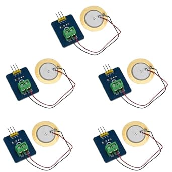 5pcs piezoelectric Ceramic Vibration Sensor Piezo: Amazon.com ...