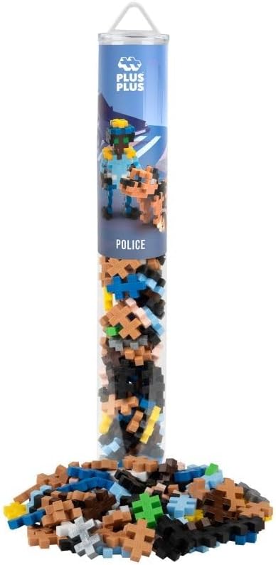 PLUS PLUS - Tube of 100 Pieces Police Officer - Construction Game for ...