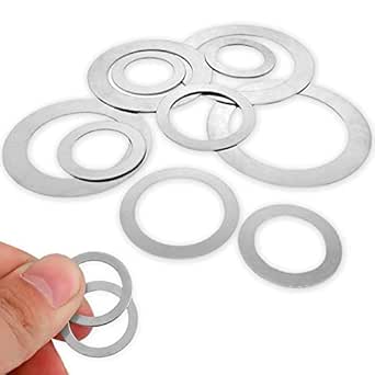 PlasmaGal - Cuñas de acero - Arandelas planas de metal para un ajuste preciso - Cuñas RC ...