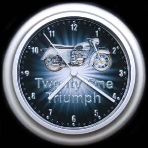 Amazon.com: Triumph T21 Motorcycle Wall Clock Starburst : Home & Kitchen