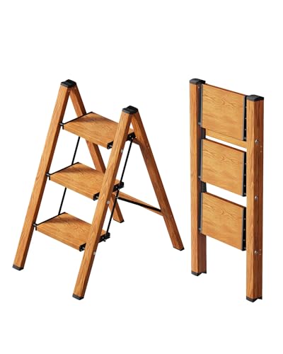 Trittleiter 3 Stufen Holz