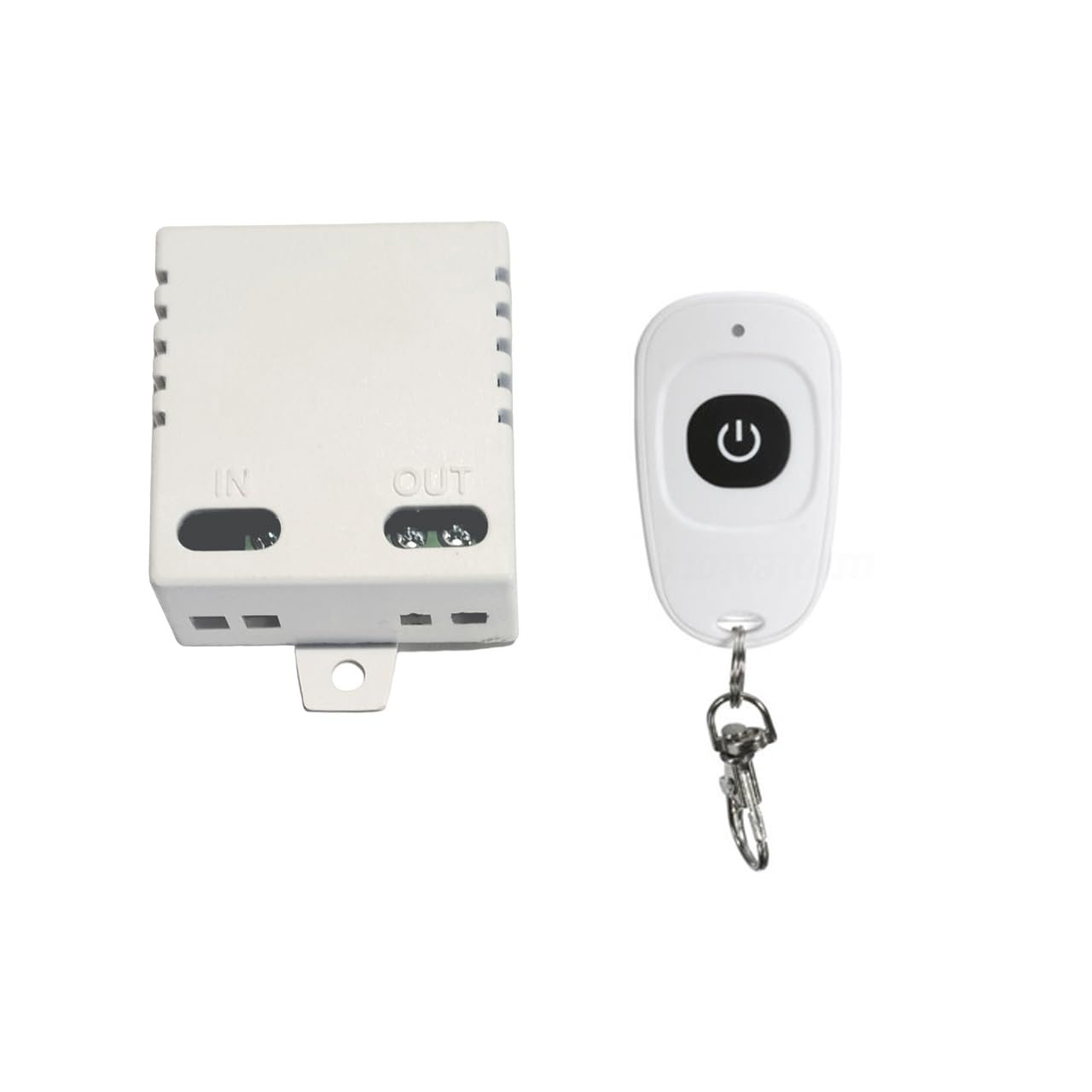 Buy SiSAH 1 Way 12 Volt Remote Control Switch with 1 Key White Remote ...