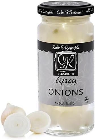 Amazon.com : Tipsy Onions - Cocktail Onions in Jar with French Vermouth ...