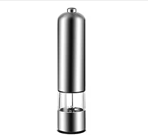 Grapelet Electric Pepper Grinder, Stainless Steel sea Salt Grinding ...