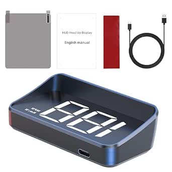 GPS Hud Speedometer Head-Up Display, Large Screen Windshield Mph/kmh ...