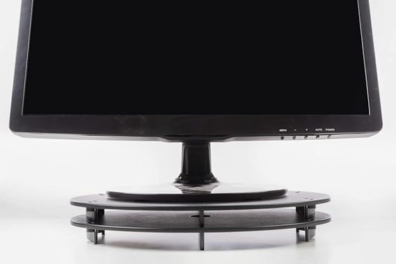 Amazon.com: Vu Ryte Stackable 1 Inch Computer Monitor Riser Stand, Oval ...