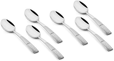 fnS Zest Stainless Steel Baby spoon set of 6 pcs for Home, Dining and ...
