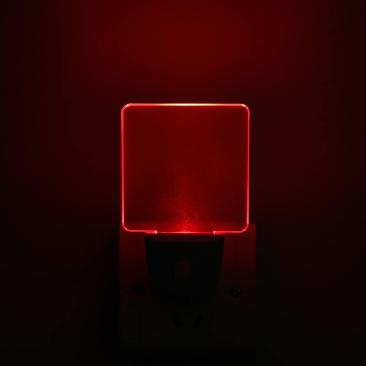 Amazon.com: [Pack of 2] Soft Red Glow, Plug In LED Night Light with ...