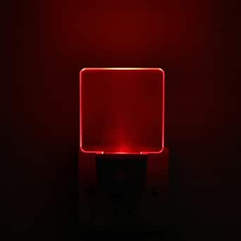 KINUR Red Night Light,2 Pack LED Night Lights Plug into Wall with Dusk ...