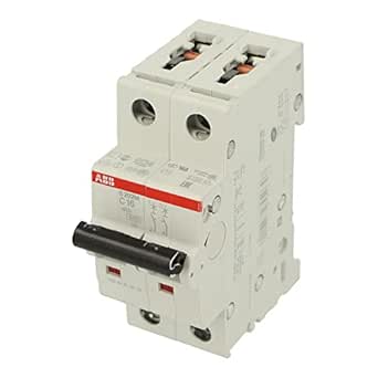 S202MC16 | 2CDS272001R0164 | S202M-C16 | ABB Miniature Circuit Breaker, S200M, 2 Pole, Type C ...