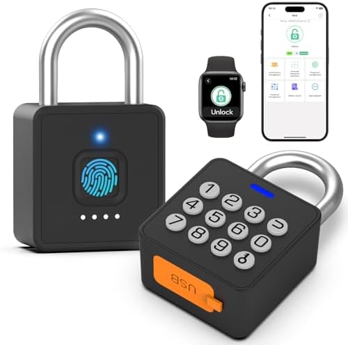 Combination Lock eLinkSmart Gym Locker Padlock with 9 Digit Push Button ...