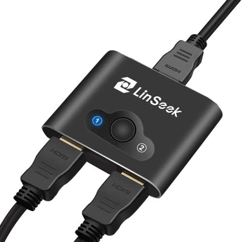 Amazon.com: 8K HDMI 2.1 Switch 4K 120Hz Splitter, Bi-Directional Switcher 2 in 1 Out Support ...