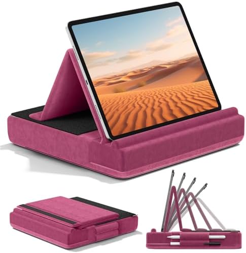 Amazon.com: KDD Tablet Pillow Holder, Foldable iPad Stand for Lap, Bed ...