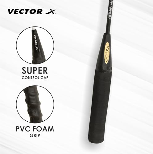 Vector X VX-15 Graphite Frame Badminton Racquet with Shuttle for ...