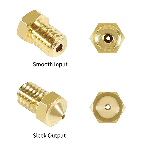 Snapklik.com : 10 Pcs Extruder Nozzles 3D Printer Brass Nozzles For E3D ...