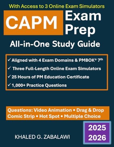 Amazon.com: CAPM Exam Prep: All-in-One Study Guide| Agile, Predictive ...