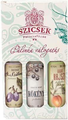 Szicsek Palinka | Hungary Mini Palinka Selection 44% | Gift Box ...