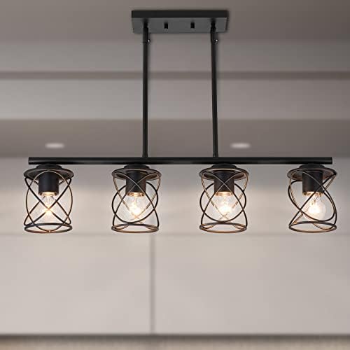 Brightever Dining Room Light Fixture, 5-Light Farmhouse Kitchen Island ...