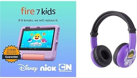 Amazon.com: Kids Tablet Bundle: Includes Amazon Fire 7 Kids Tablet ...