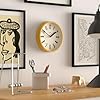 Amazon.com: JONES CLOCKS Modern Matt Yellow Wall Clock - Small Round ...