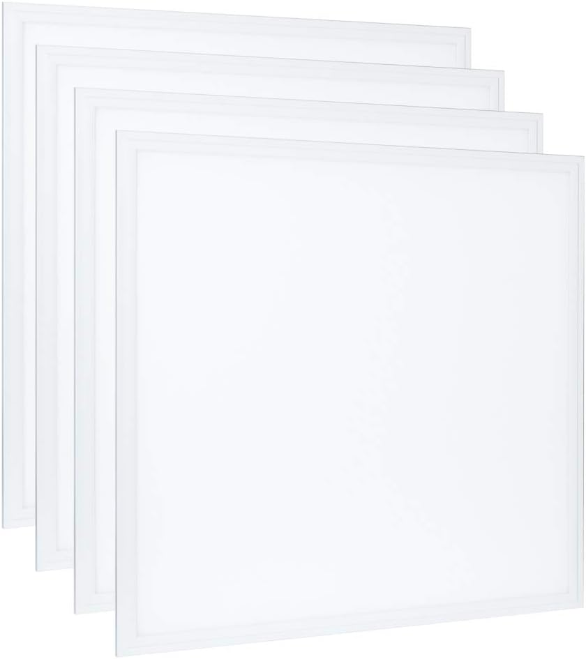 NSL 2x2 LED Flat Panel Light (4 Pack) - Recessed Drop Ceiling Lighting ...
