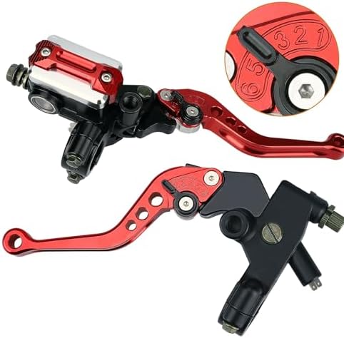 Amazon.com: Universal Motorcycle 7/8" 22mm Handlebar Brake Master Cylinder Reservoir Adjustable ...