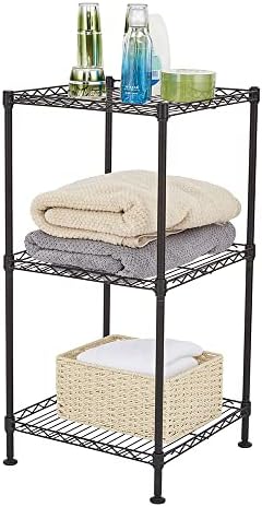 Amazon.com: 3 Tier Wire Shelving Unit,Heavy Duty Height Adjustable ...