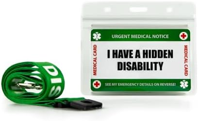 Amazon.com : Medical Card Awareness with Writable Panel and Patterned ...