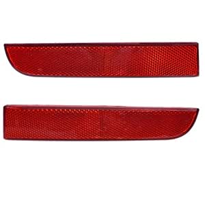 BETRONG Rear Bumper Reflector Lenses Left & Right Pair Set Compatible ...