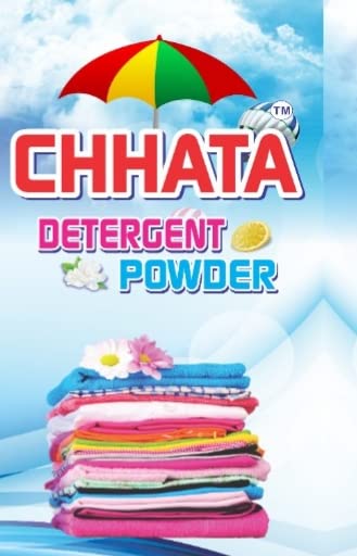 CHHATA DETERGENT Chhata Washing powder 10KG Pure White Cloth Clean ...