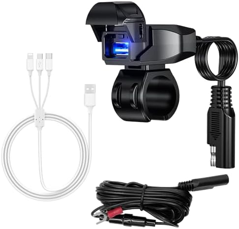 20W Motorcycle USB Charger SAE to USB Adapter Waterproof,9V-24V ...