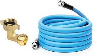 Amazon.com: QNINE 90 Degree Hose Elbow and 25ft RV Water Hose Combo Set ...