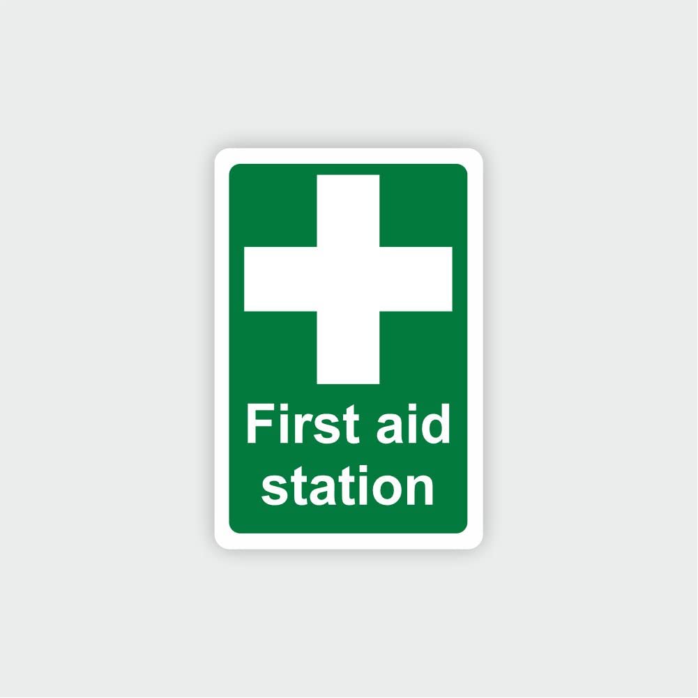 Buy BIRD'S MIND First Aid Station Sign Board for office school hospital ...