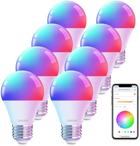 Linkind WiFi Smart Light Bulbs, Alexa Light Bulb Work with Alexa ...
