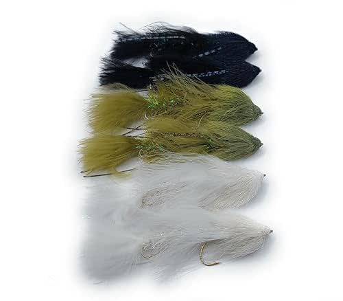 Amazon.com: Set of six Articulated Streamers for fly fishing. bass ...