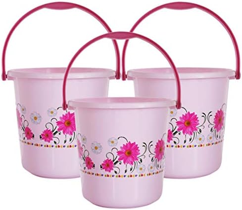 Kuber Industries Bucket Set for Bathroom|Unbreakable Plastic Bucket ...