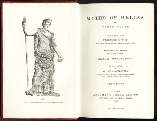 Myths Of Hellas Or Greek Tales: unknown author: Amazon.com: Books