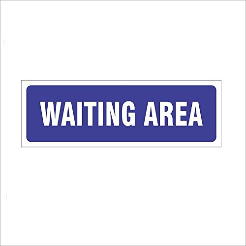 ARWY® car Sticker Waiting Area Sign Board - for Office, Hospitals ...