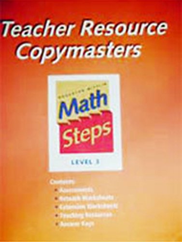Math Steps: Teacher Resource Copymasters Grade 3: Houghton Mifflin: 9780395983041: Amazon.com: Books