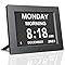 Amazon.com: Johnziny 7 Inch Digital Clock with Day and Date for Elderly ...