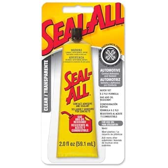 Amazon.com: Clear, Quick-Set, Gas & Oil-Resistant Automotive Adhesive ...